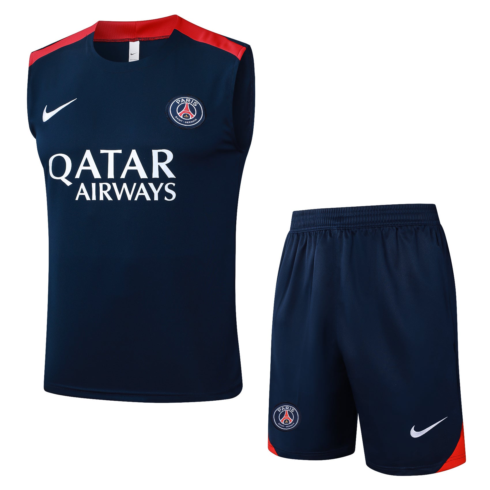 PSG Sleeveless Training Kit - Navy/Red – KIT CULTURE